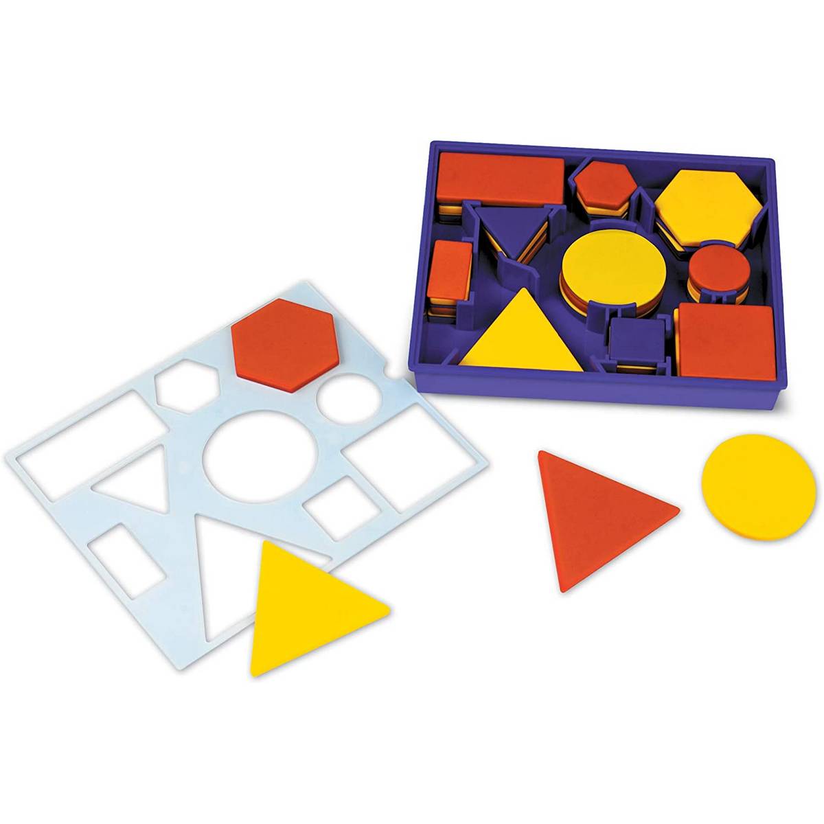 Learning Resources Attribute Blocks 2D Shapes Desk Set – ABC School ...
