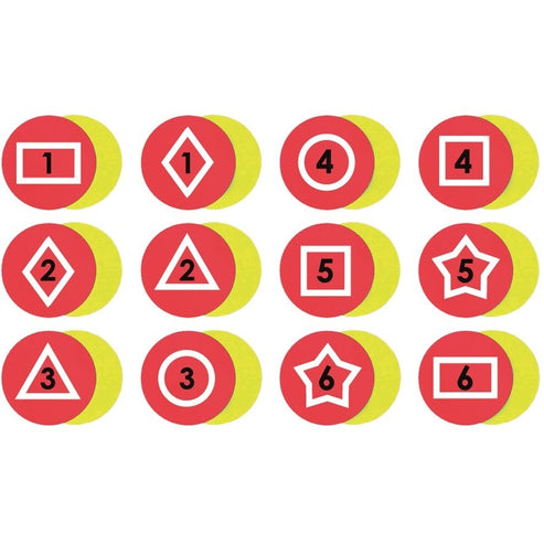 **Spordas Memory Relay Poly Spots - Red – ABC School Supplies