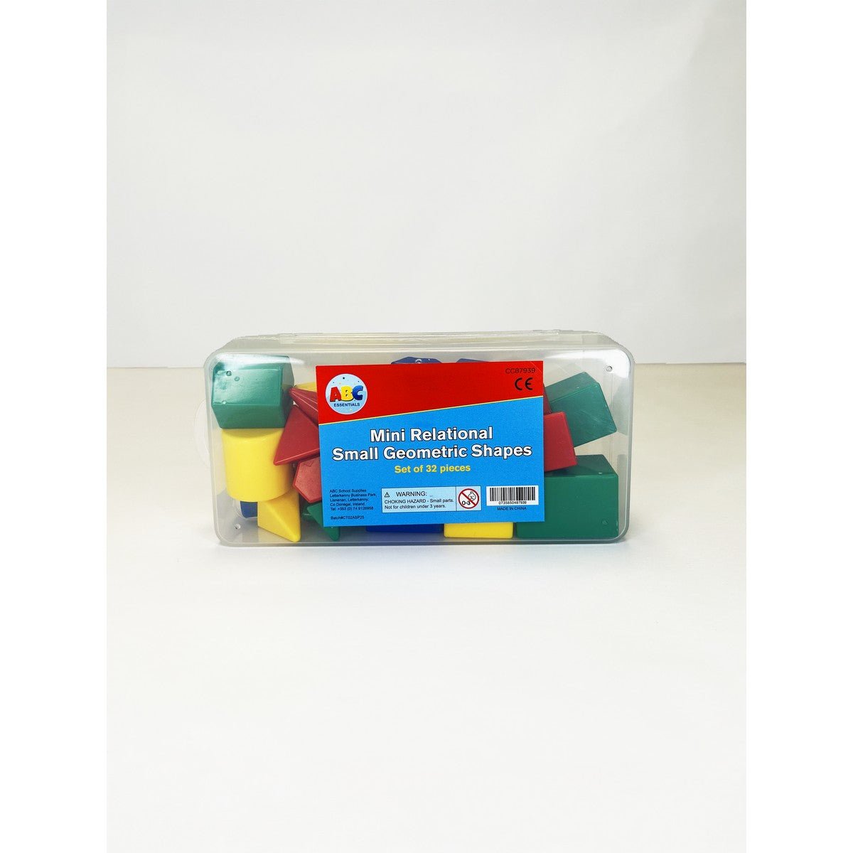 Abc Essentials Mini Relational Small Geometric Shapes Set Of 32 Pieces ...