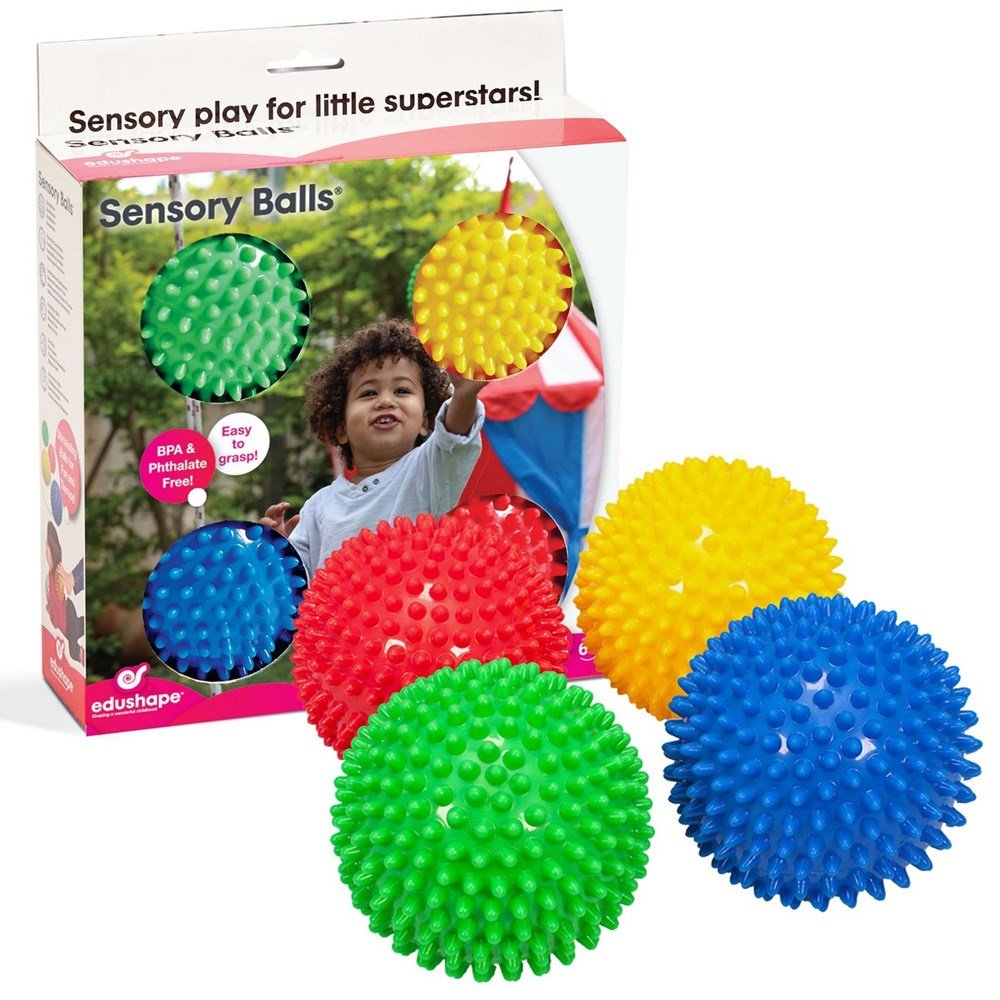 Edushape The Original Sensory Balls, Opaque 4'' (Setof 4) – ABC School ...